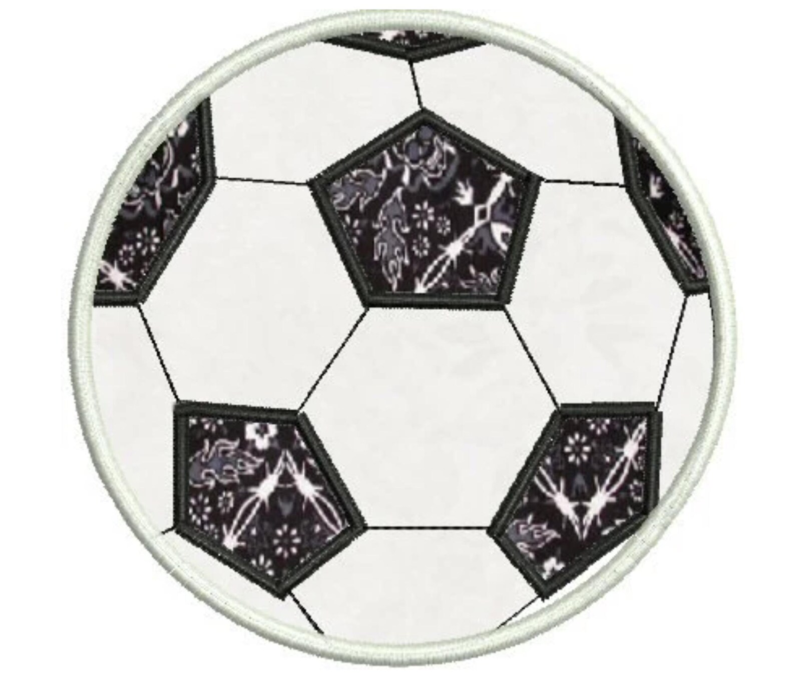 Soccer Ball Applique Embroidery Design - Etsy