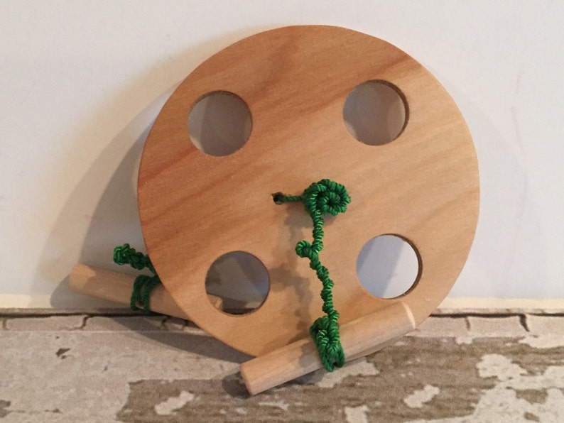 Handcrafted Wooden Toy Spinning Wheel: Coordination Exercise - Etsy