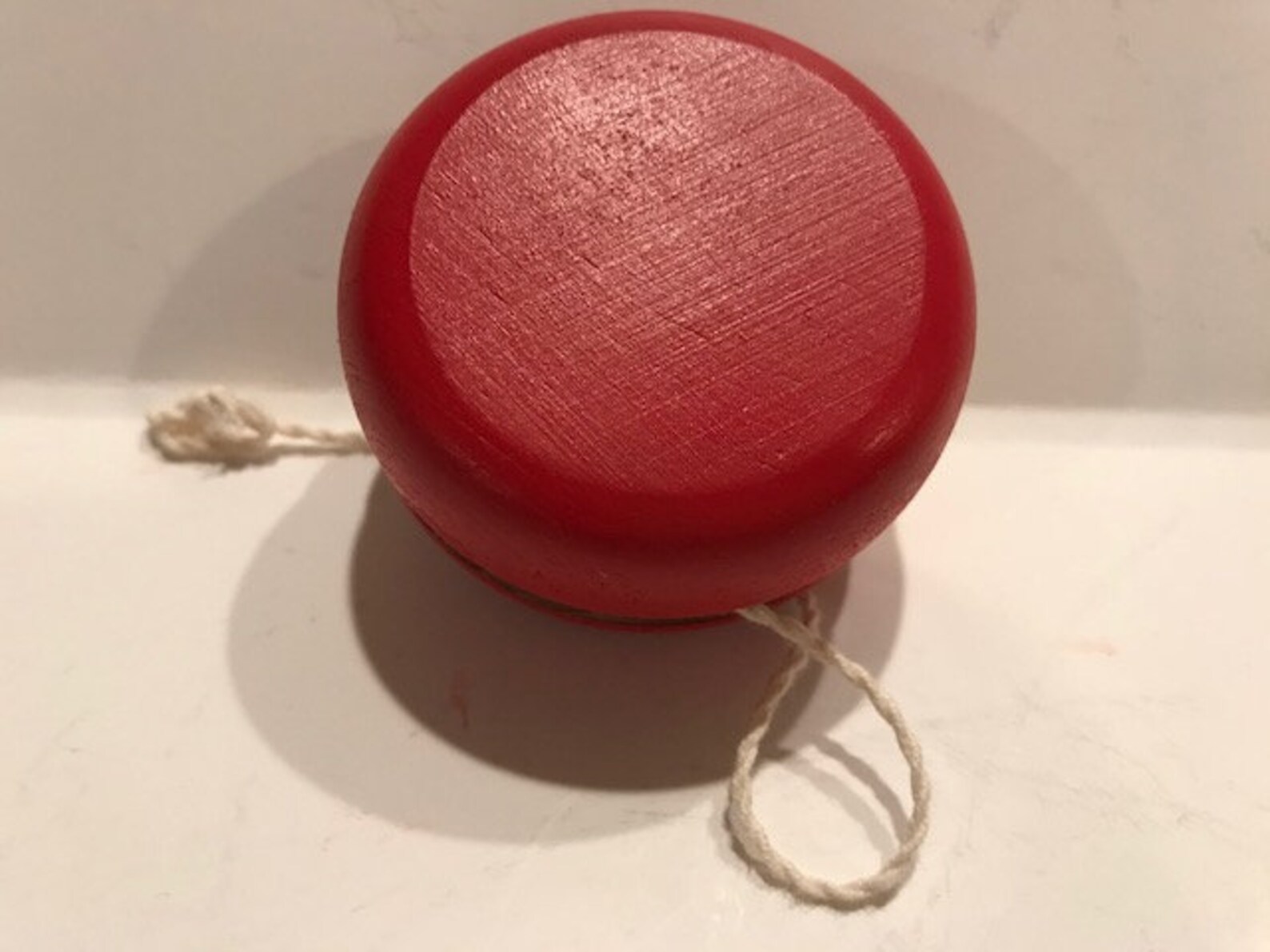 Toy Wooden Yo Yo Hand Painted Wooden Yo Yo Red Balanced - Etsy
