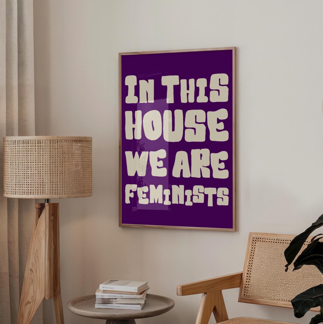 Feminist Quotes Poster: Vintage Letter Art, Female Empowerment (digital ...