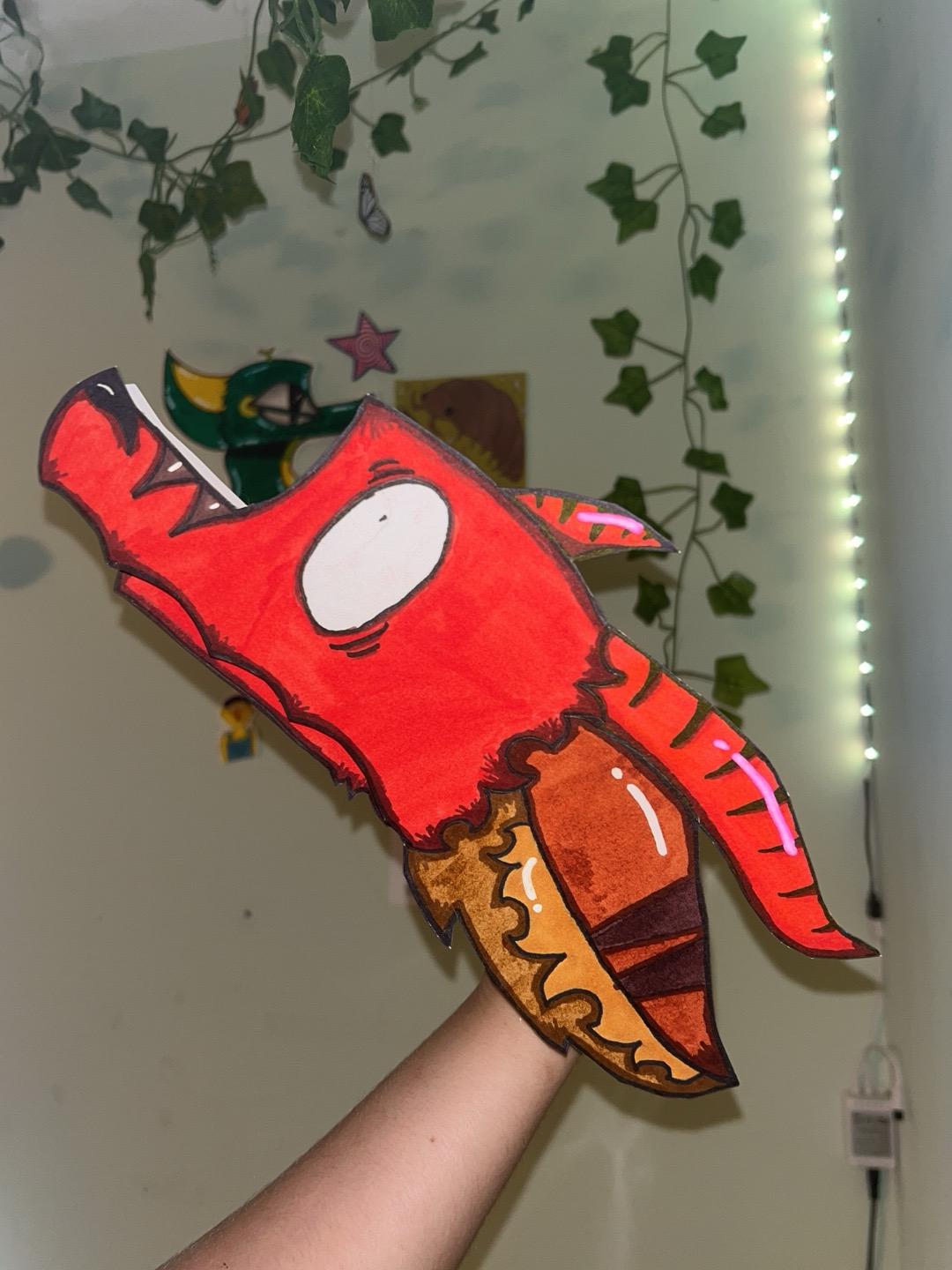 Paper Dragon/dragon Puppet - Etsy