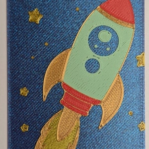 Kids Rocket Bookmark 3D Printed, Custom Name Option - Etsy