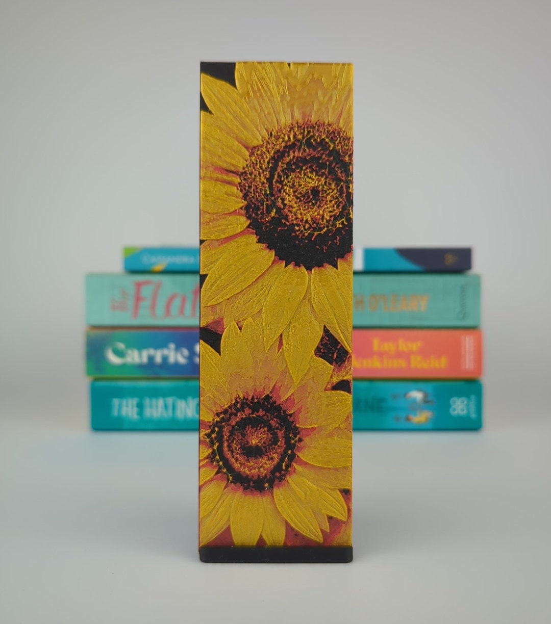 Sunflowers Bookmark 3D Printed, Textured Yellow and Black Design - Etsy