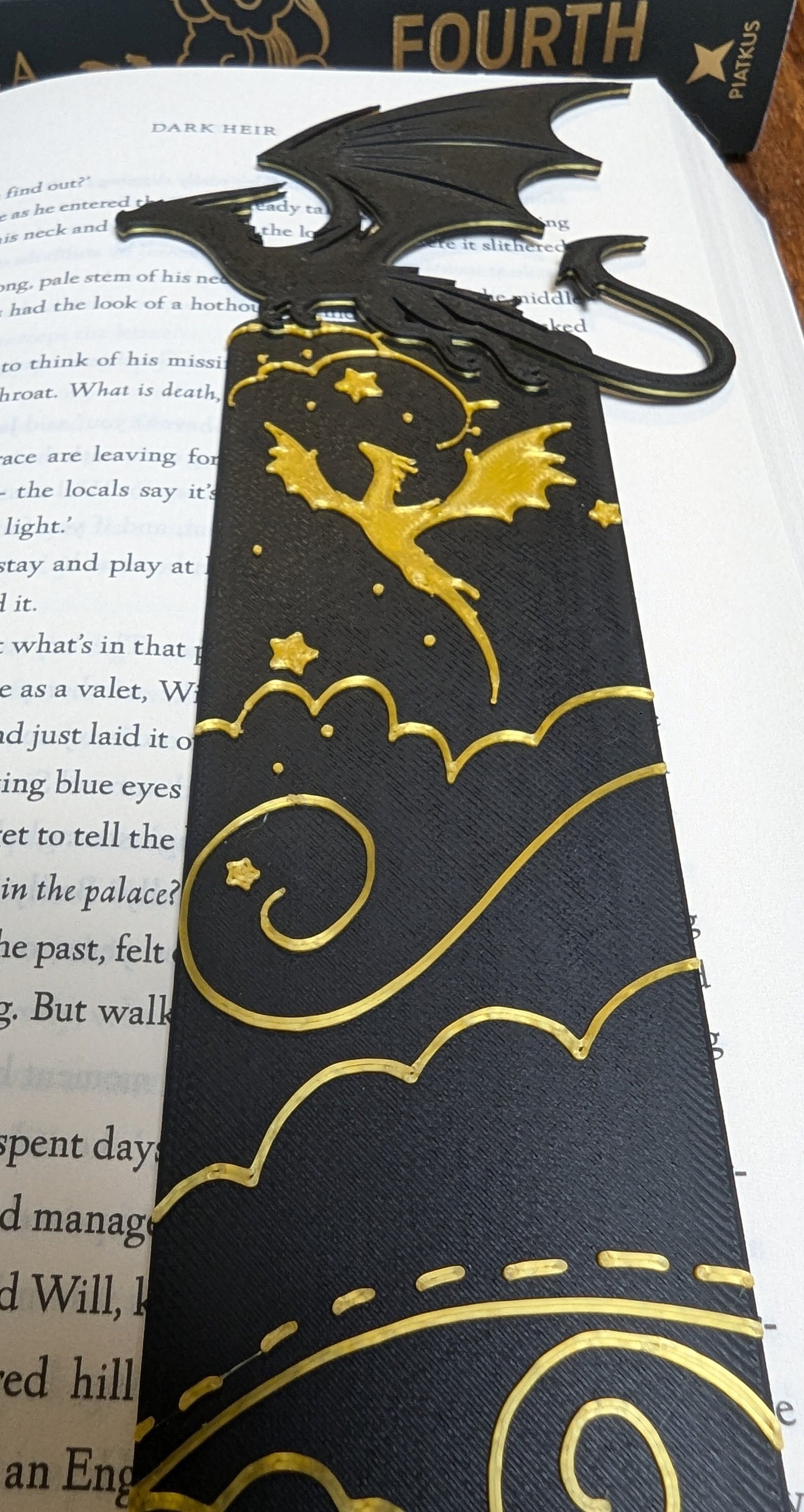Dragon Bookmark 3D Printed - Fourth Wing Fans - Etsy