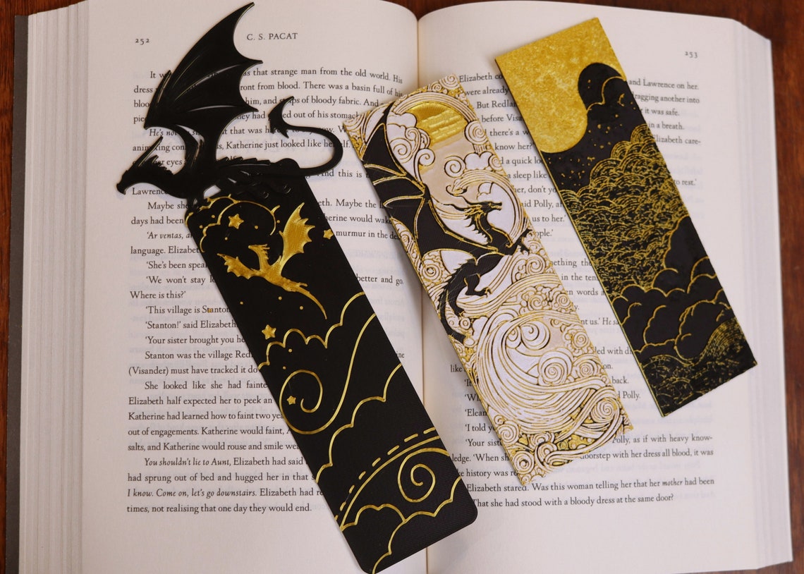Dragon Bookmark 3D Printed Fourth Wing Fans - Etsy