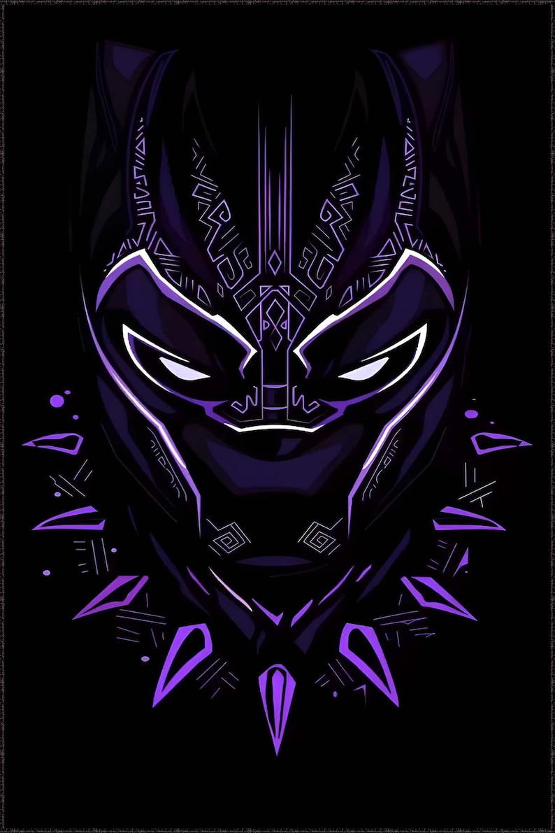 Panther Rug, Wakanda Area Rug, Teen Room Carpet, Housewarming Gift ...