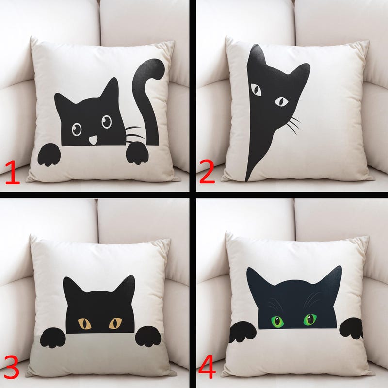 Cat Pillowcase - Etsy
