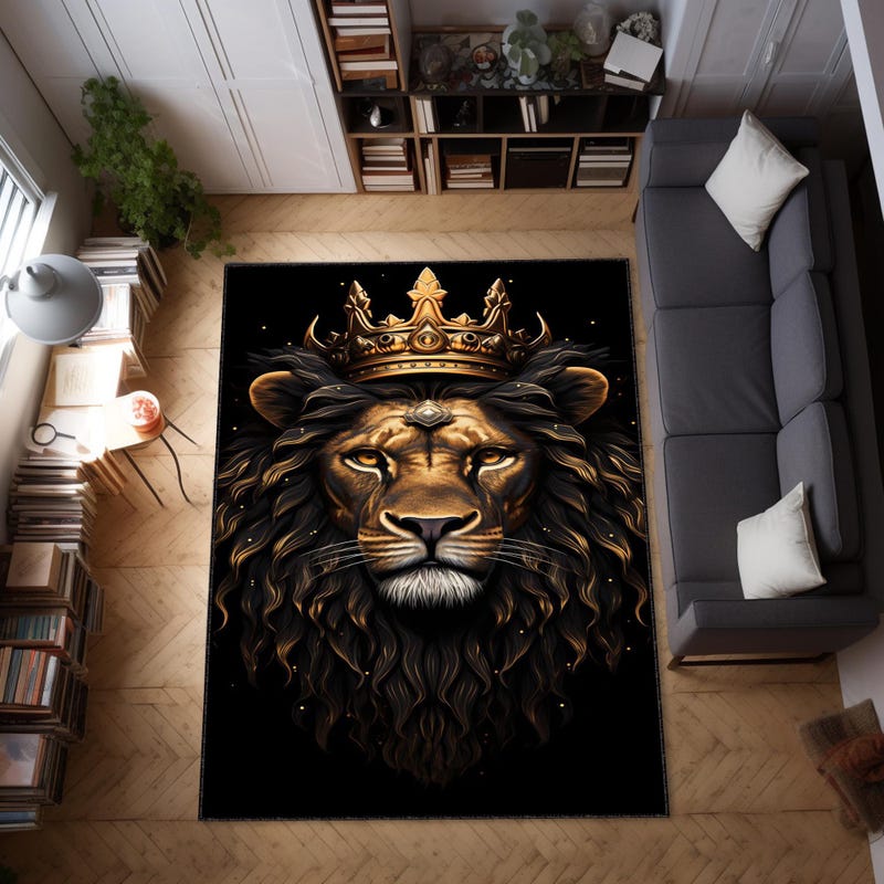 Lion Rug - Etsy
