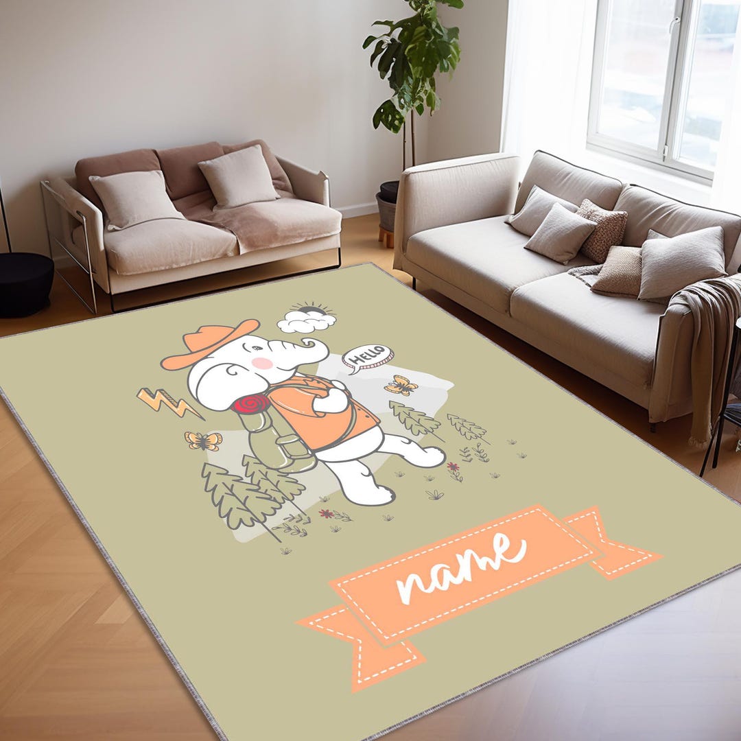 Personalized Rug, Baby Name Rug, Kids Room Carpet, Housewarming Gift ...