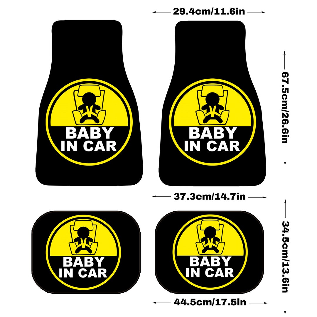 Baby in Car Mat, Car Accessories, Custom Car Gift, Car Tuning ...