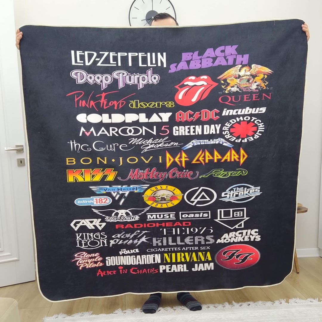 Music Blanket, Metal Music Band Blanket, Hard Rock Blanket, Rock N Roll ...