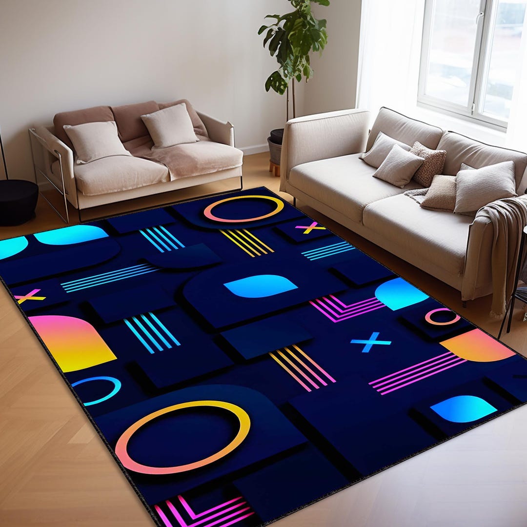 Game Area Rug, Game Room Rug, Art Decor Carpet, Home Gift, Gamer Room ...