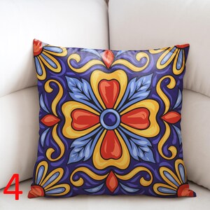 Vintage Tile Pillow Case, Tile Art Pillow Cover, Sham Pillowcase ...