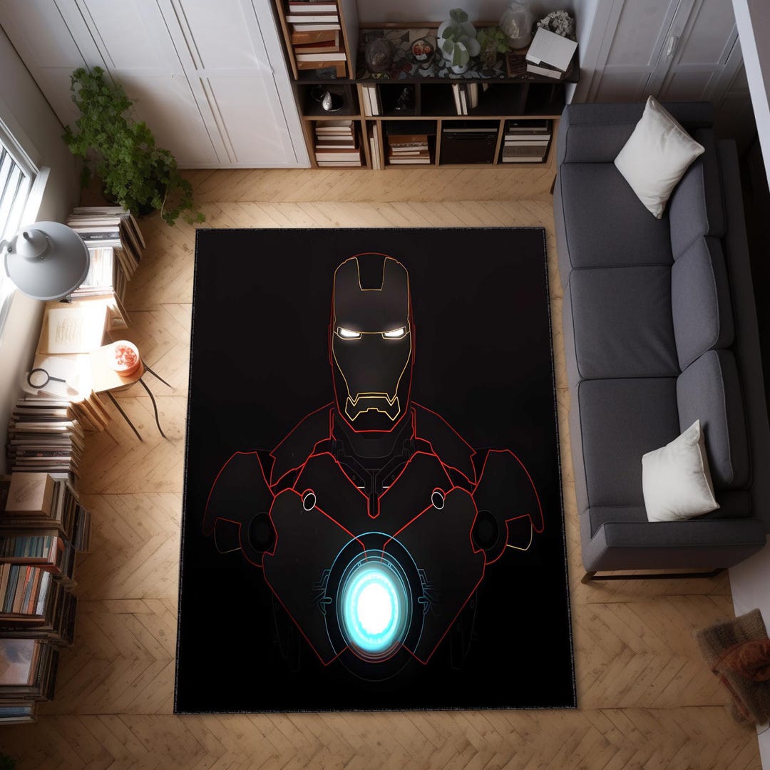 Ironman Rug I Avengers Rug I Kids Area Rug I Teen Room Carpet I ...