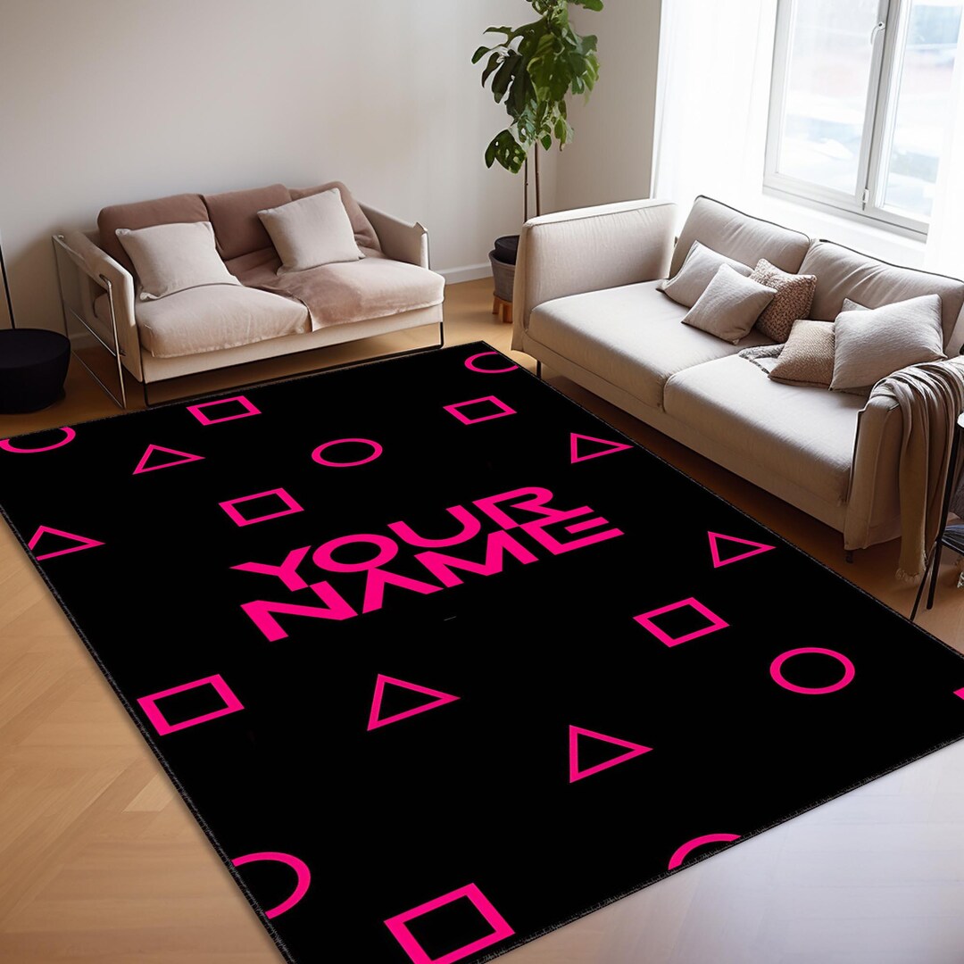 Game Area Rug, Personalized Rug, Movie Carpet, Series Gift, Game ...
