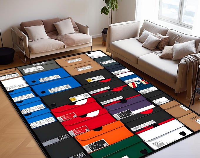 Aesthetic NIKE Logo Rug - Handmade Custom Decor - Etsy UK