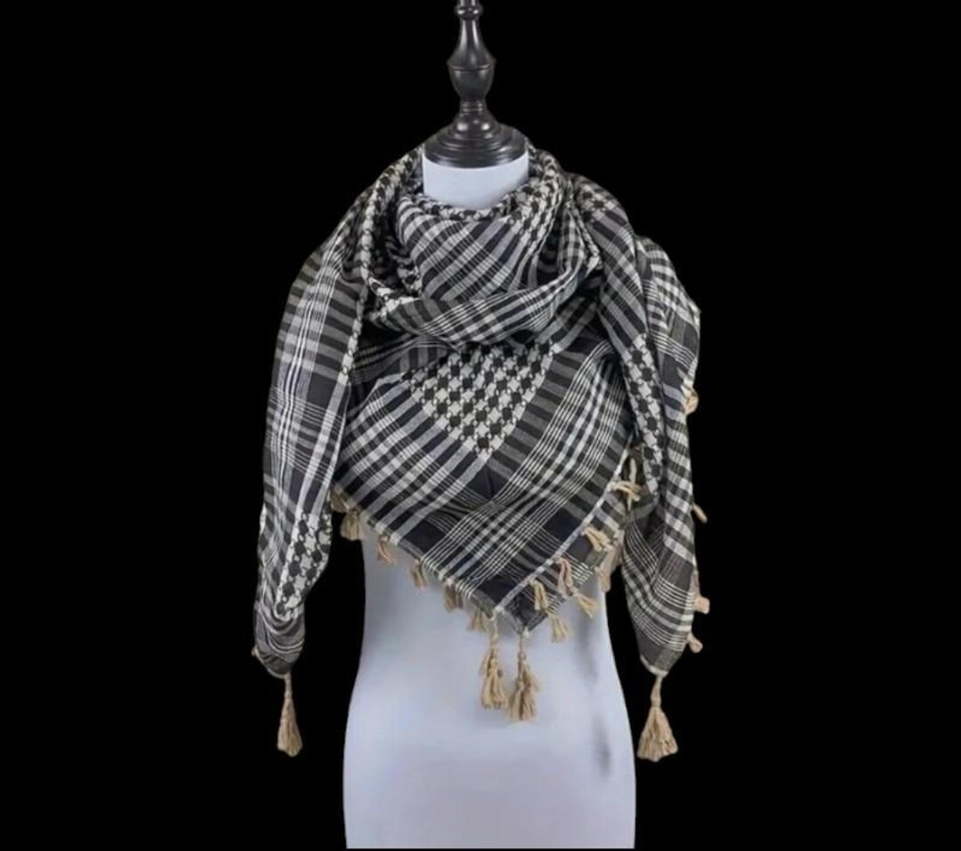 Palestine Keffiyeh | Handmade Tassels | Head & Neck Wrap | Arab ...