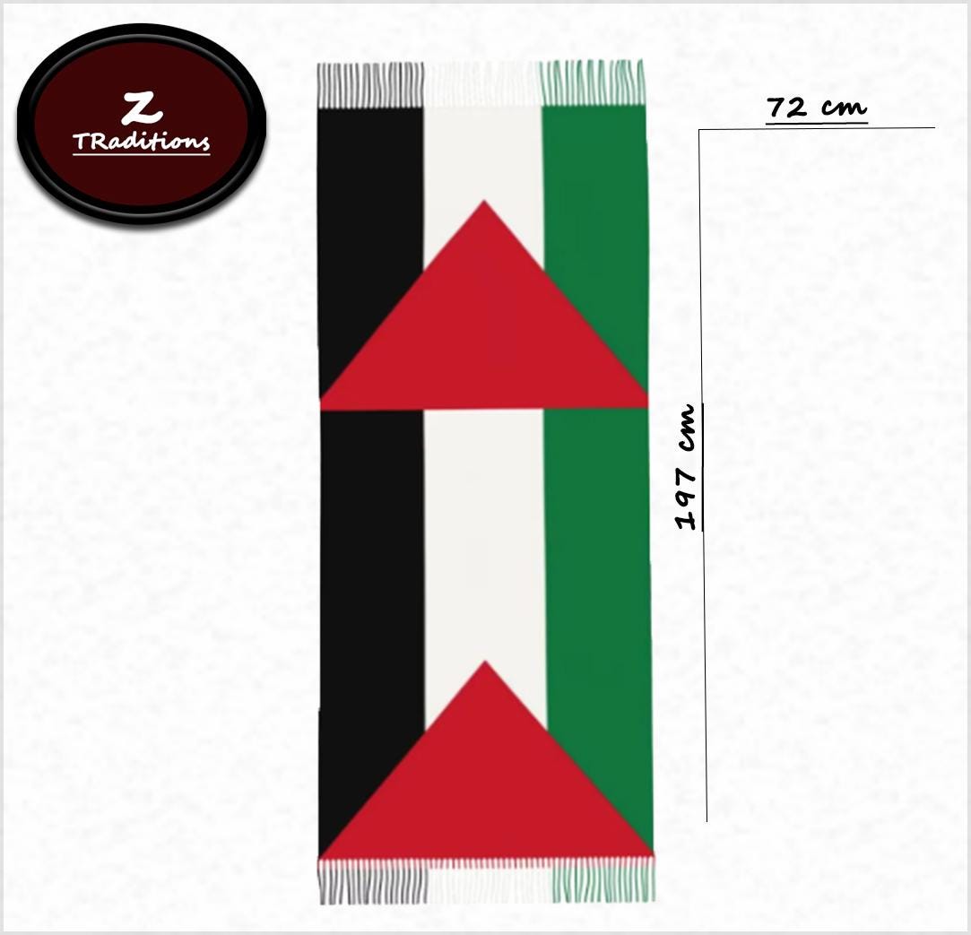 Palestine Flag Scarf Palestinian Light Scarf Authentic Arab Style ...