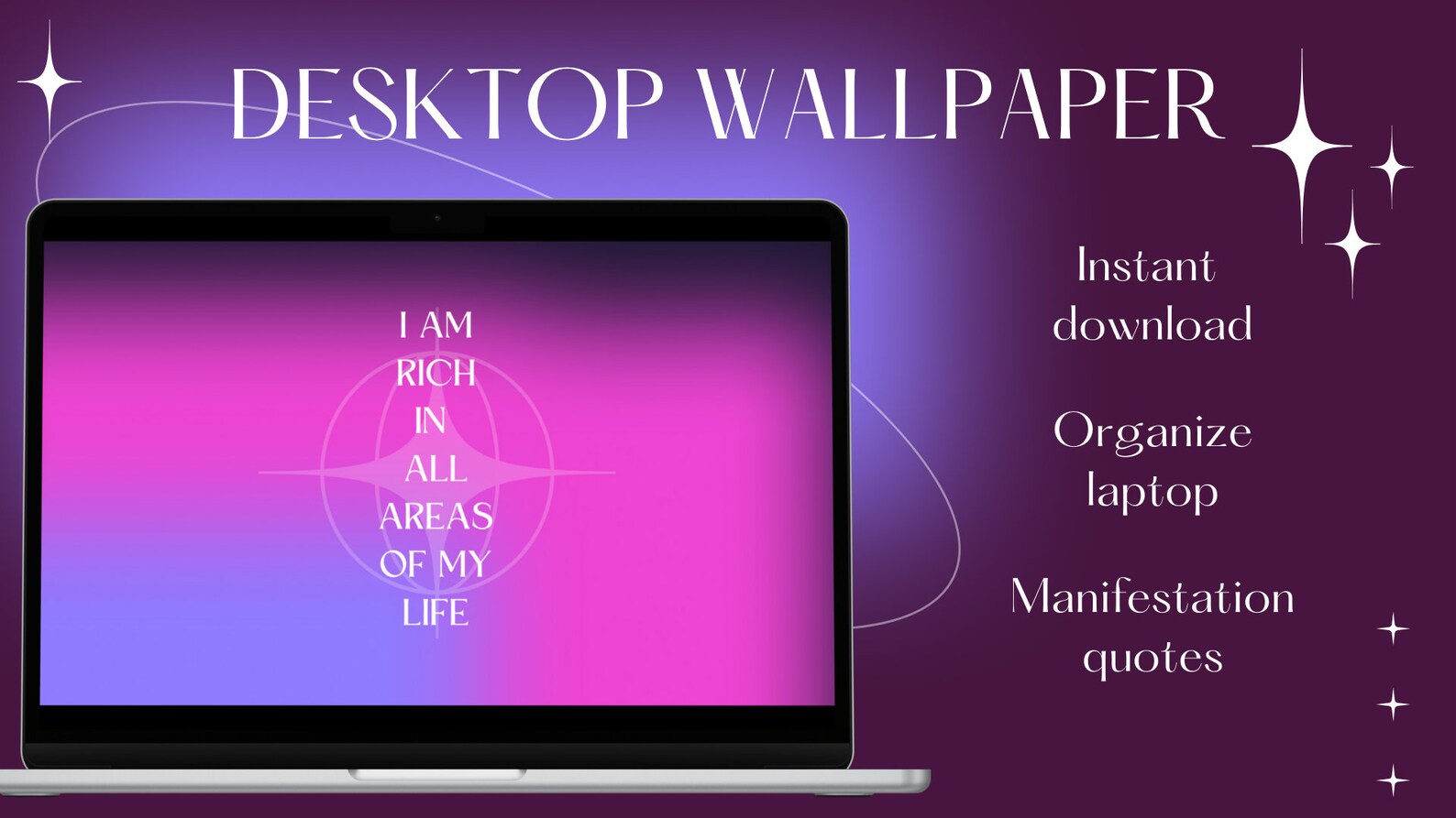 Laptop Wallpaper, Affirmation Wallpaper, Aura Wallpaper, Angels Number ...