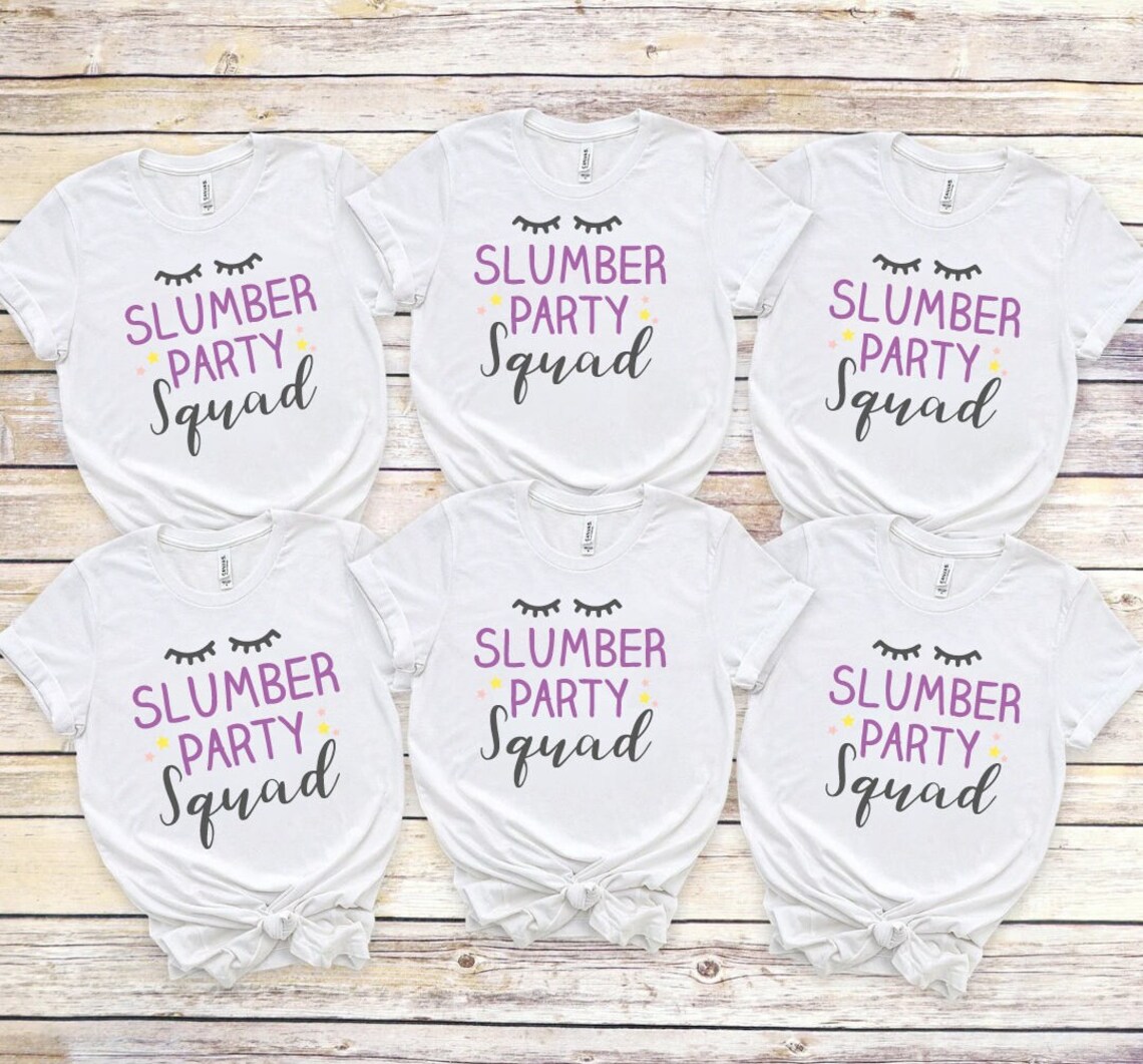 Slumber Party Squad Shirts , Girls Birthday Party Shirts , Slumber ...