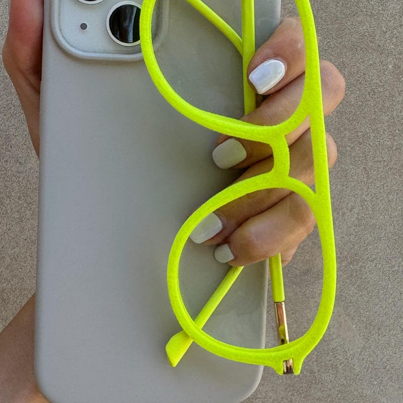 Green Eyeglasses Neon - Etsy
