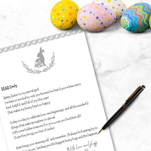 Easter Bunny Letter, Editable Digital Download, Letter From the Easter ...