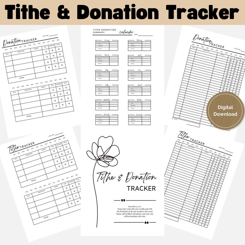 Church Bookkeeping Template - Etsy