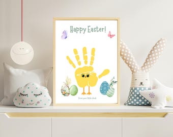 Easter Handprint Footprint Bundle Craft, Easter Handprint Art ...