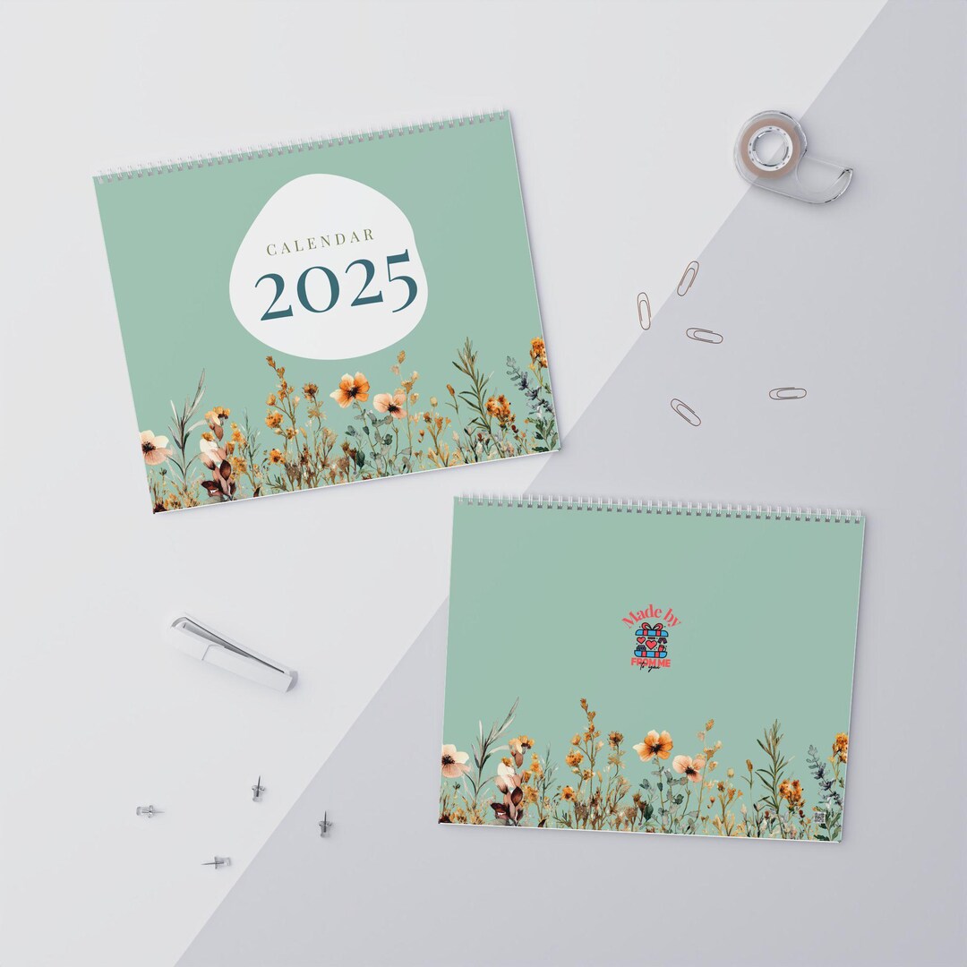 Stay Organized and Inspired With Our 2025 Boho Floral Calendar - Etsy