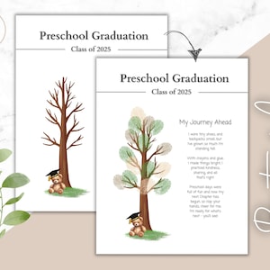 Preschool Graduation Poem and Handprint/ Fingerprint Craft for the Last ...