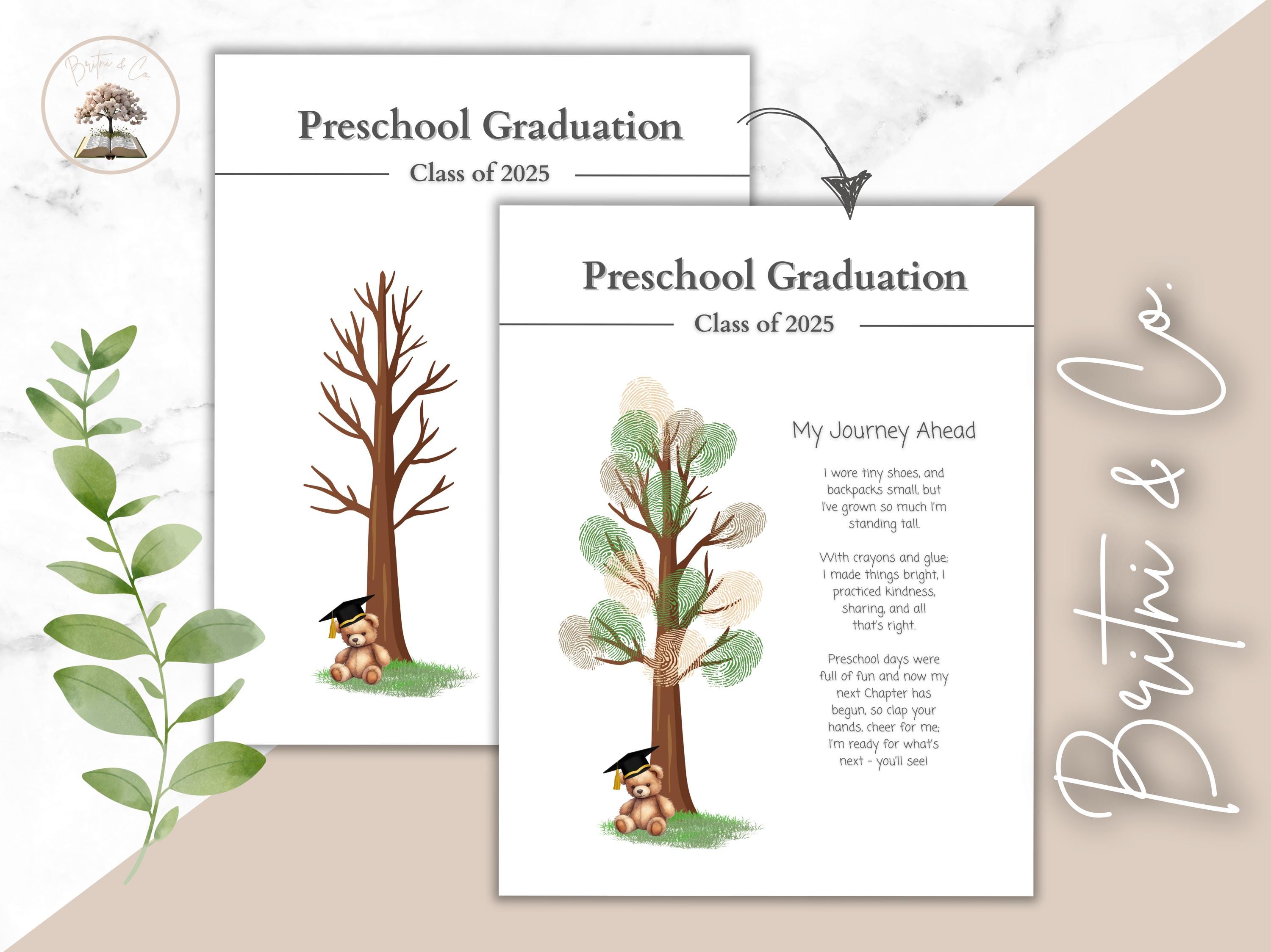 Preschool Graduation Poem and Handprint/ Fingerprint Craft for the Last ...
