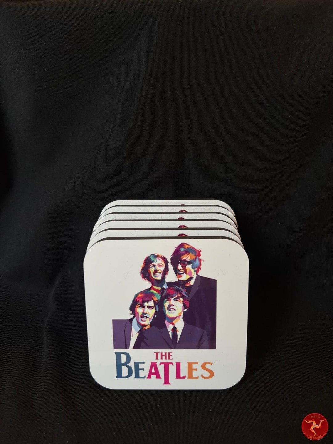 Handmade the Beatles Coaster Aluminium Over Wooden Coaster Mix and Match Available Individually ...
