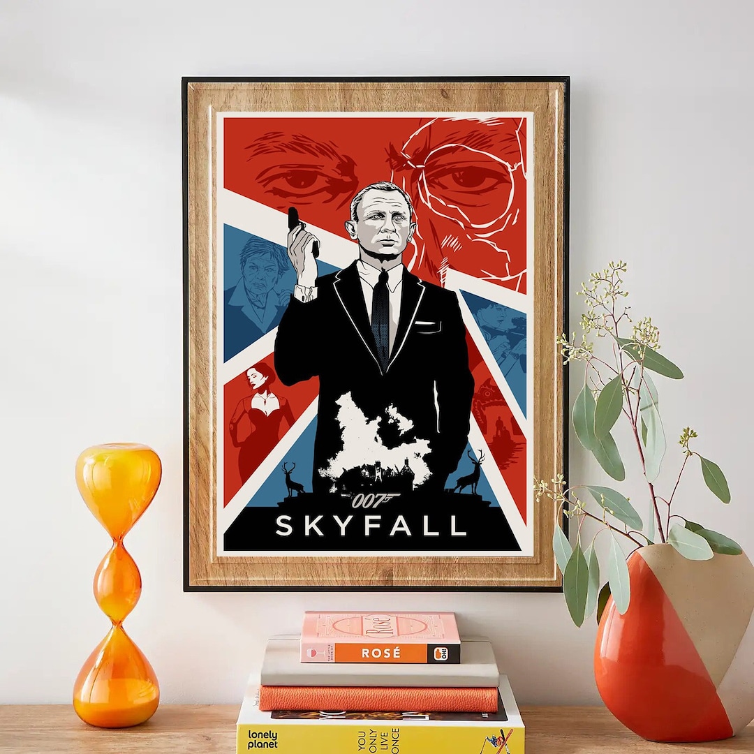 A4 Size Movie Poster Skyfall Poster James Bond 007 Poster Daniel Craig ...