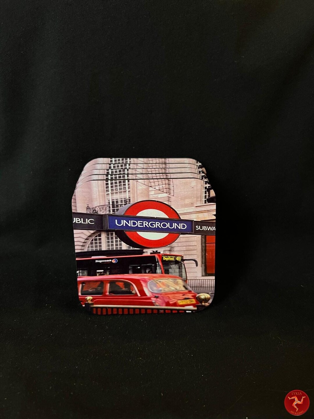 Handmade London Underground Coaster Aluminium Over Wooden Coaster Mix ...