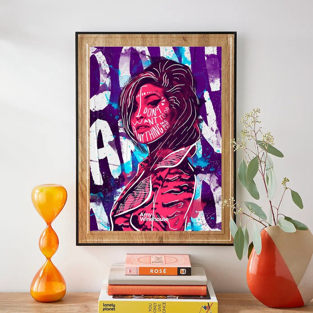 A4 Size Music Poster Amy Winehouse Poster Pop Art Poster - Etsy
