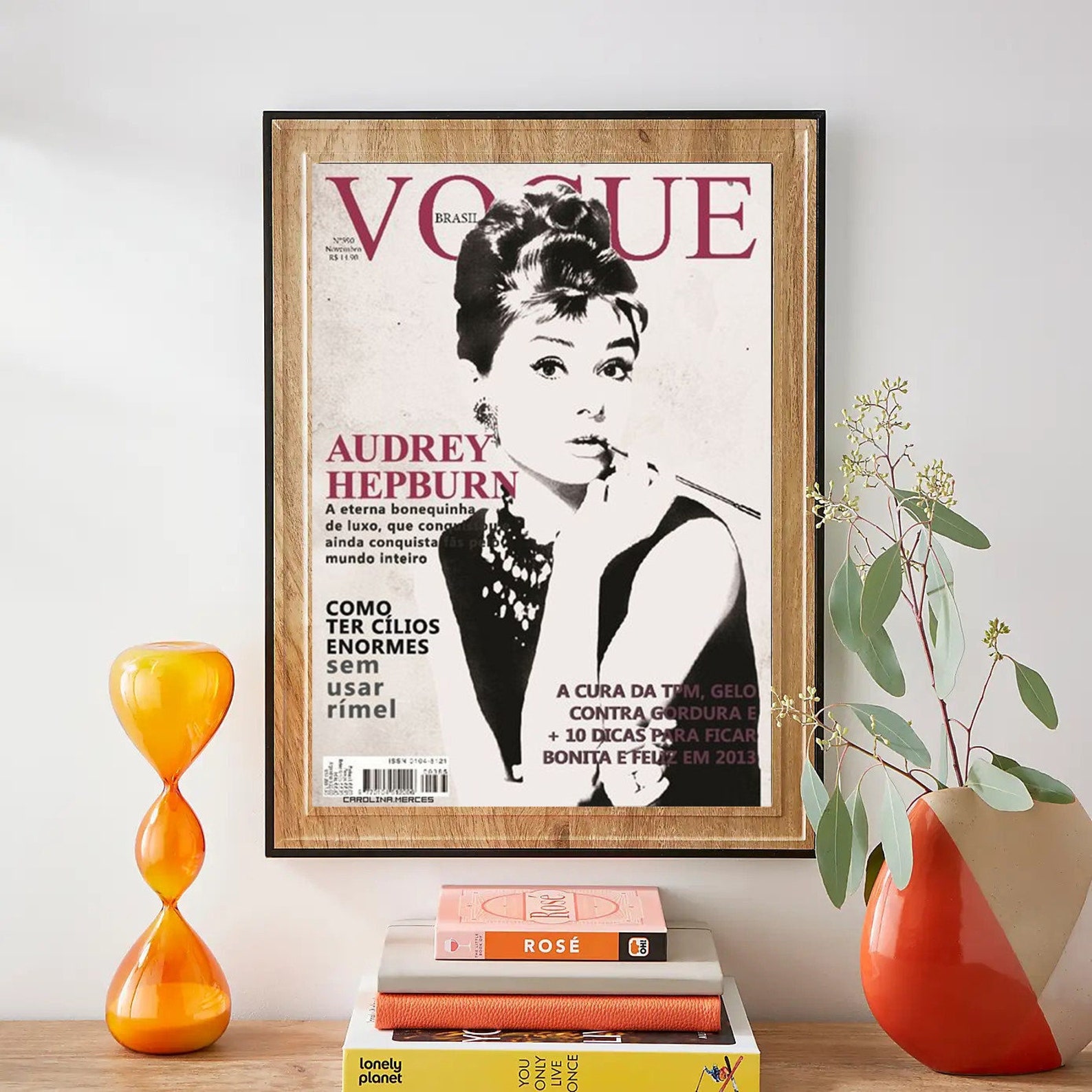 A4 Size Poster Audrey Hepburn Poster Fashion Magazine Poster Vintage ...