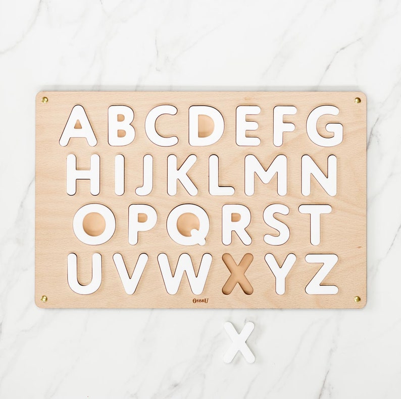 Uppercase Nestable Alphabet Educational Toy for Learning Letters - Etsy