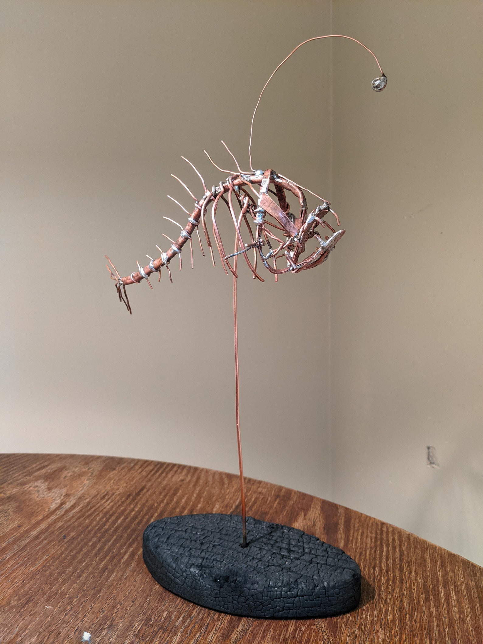 Hand Made Copper Angler Fish - Etsy