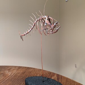 Hand Made Copper Angler Fish - Etsy