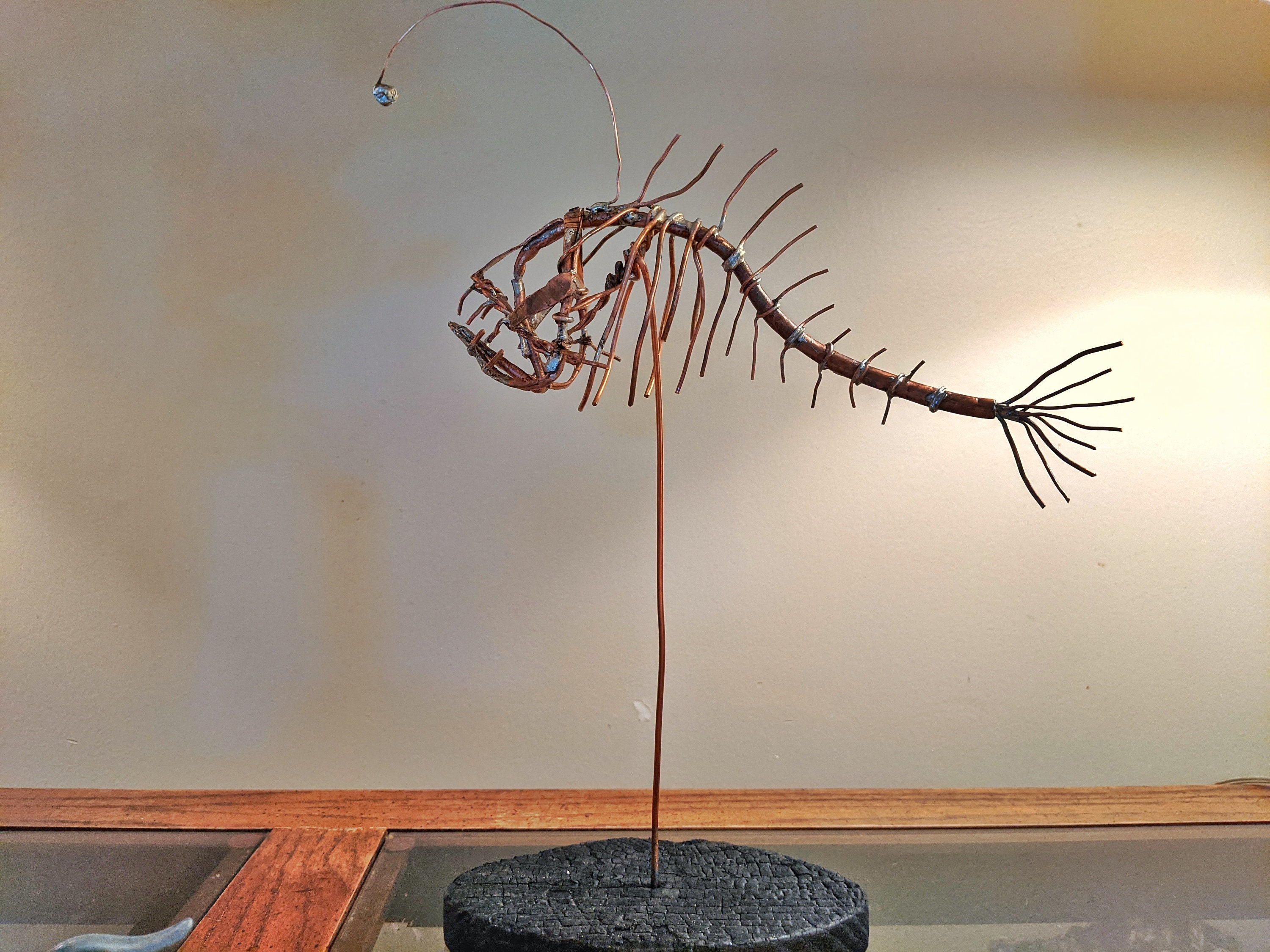 Hand Made Copper Angler Fish - Etsy