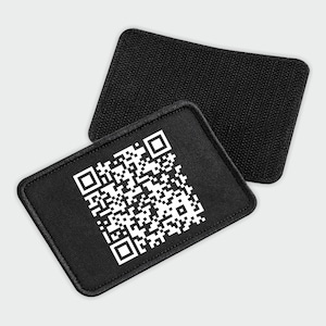 Personalised QR Code Patch, Scannable Social Media QR Codes Patches ...