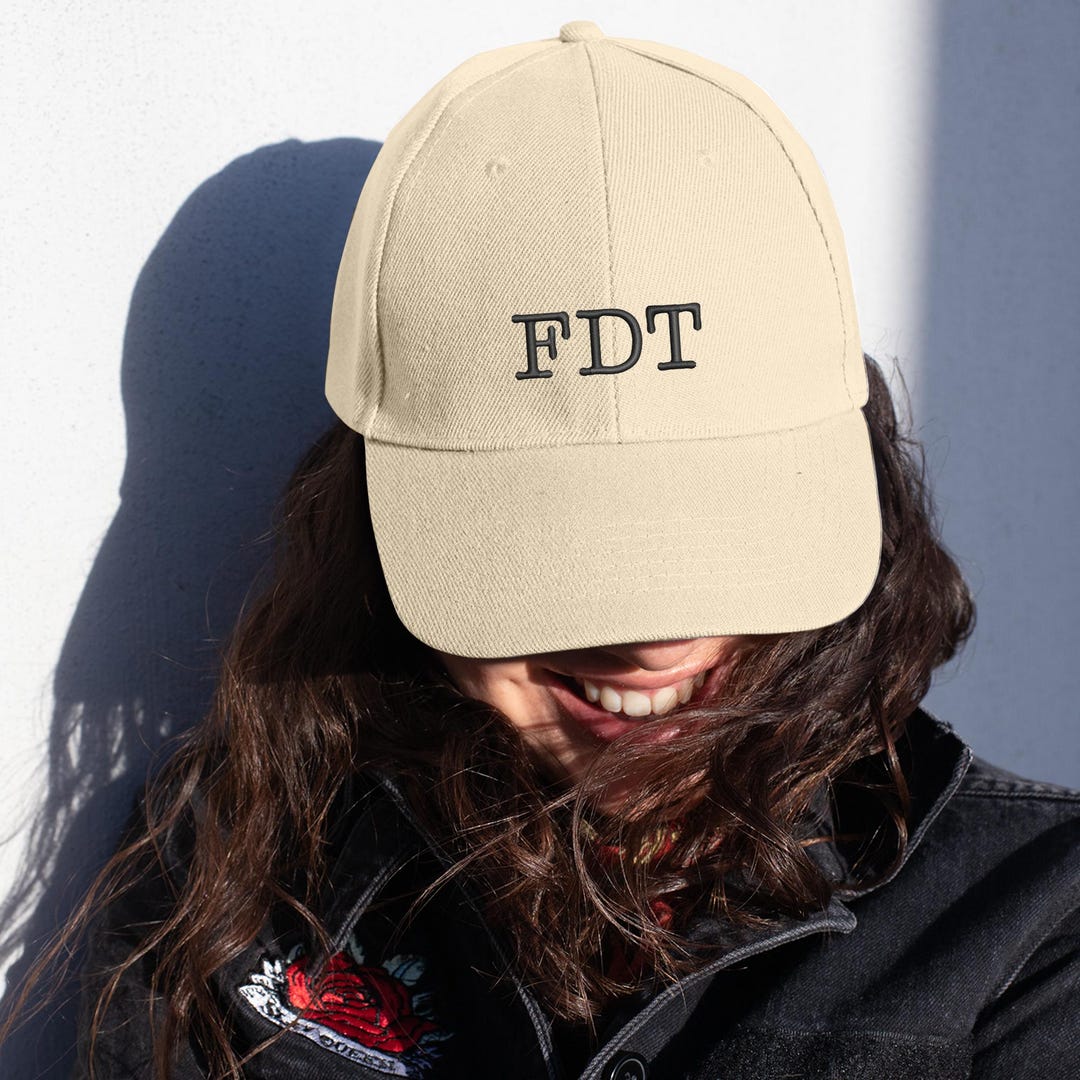 FDT Embroidered Hat, Funny Political Baseball Cap for Her, Vintage Fox ...