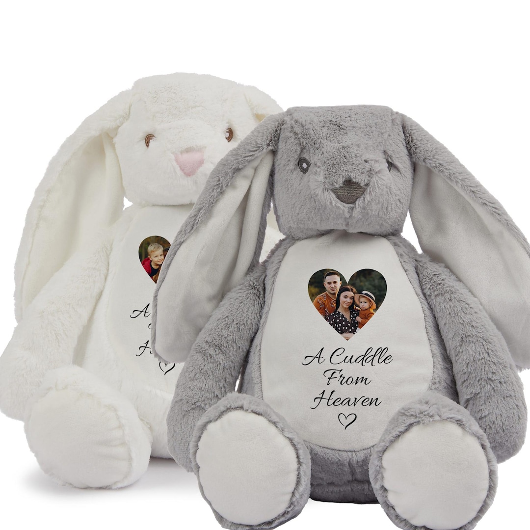 Personalised Memory Teddy Bear, Memorial Keepsake Gifts, Custom Family ...