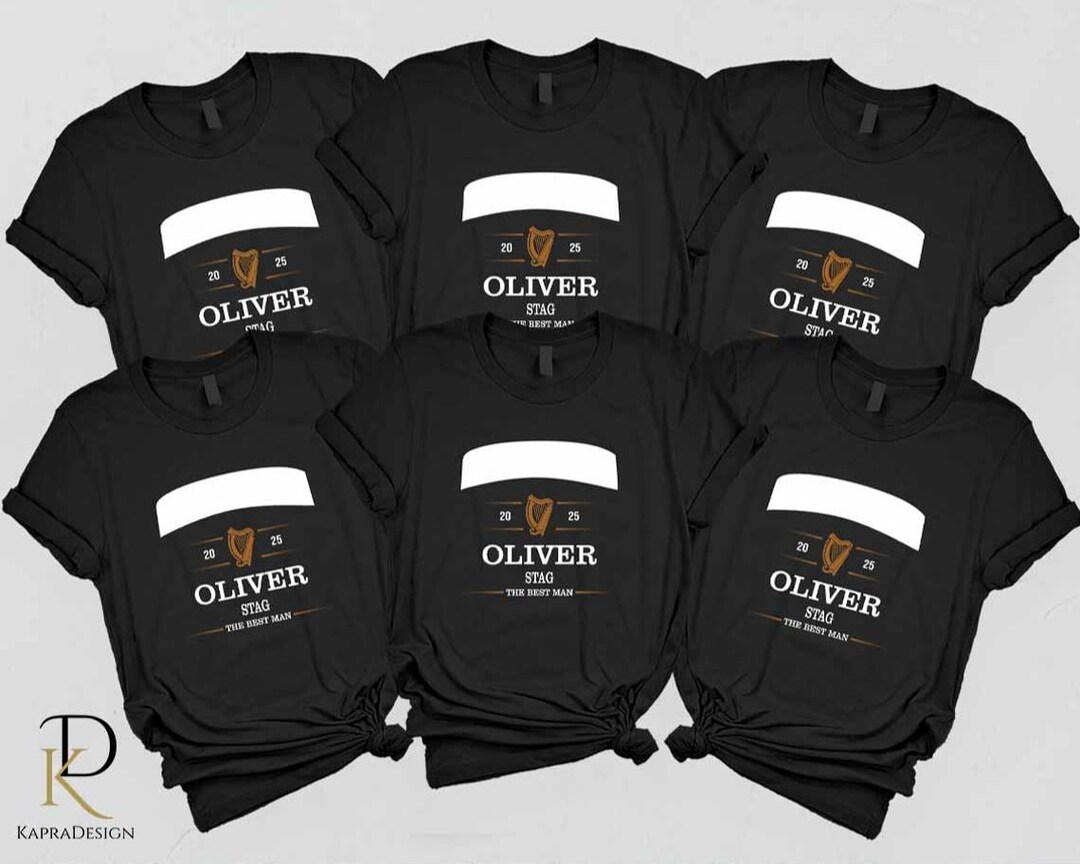 Personalised Stag Do T-shirt With Name & Position, Custom Men's Wedding ...