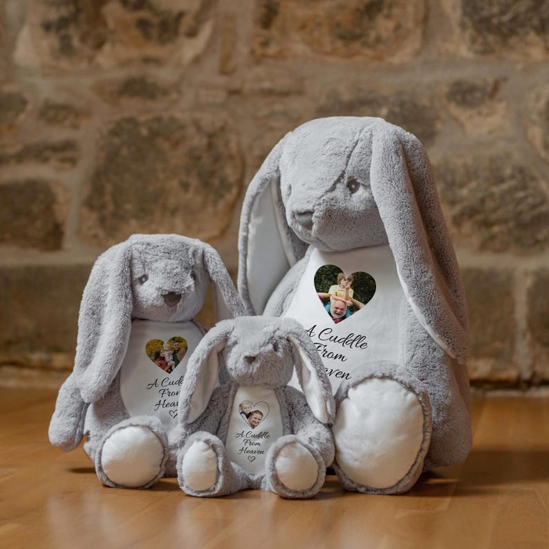 Personalised Memory Teddy Bear, Memorial Keepsake Gifts, Custom Family ...