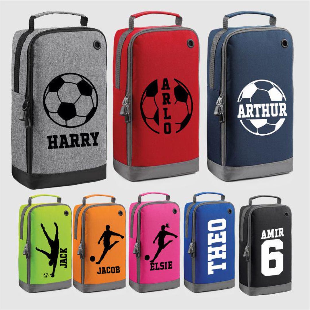 Custom Football Boot Bag With Name, Personalised Football Bag for Kids ...