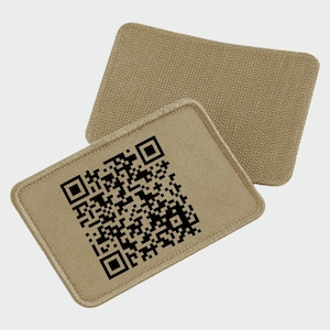 Personalised QR Code Patch, Scannable Social Media QR Codes Patches ...