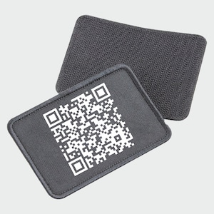 Personalised QR Code Patch, Scannable Social Media QR Codes Patches ...