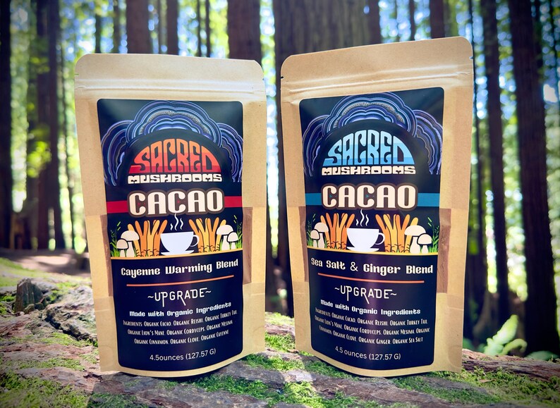 Sacred Mushrooms Cacao™® Warming Cayenne Blend - Etsy