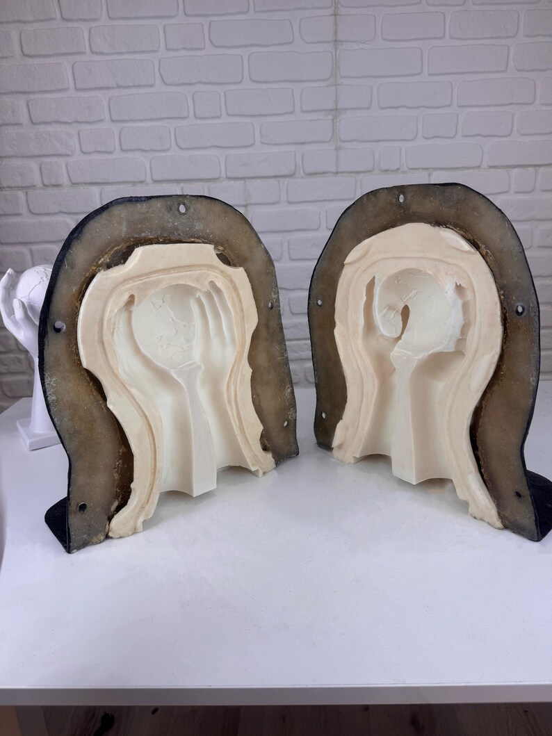 Hands Holding World Fiberglass Jacketed Mold Statue Silicone Mold for ...
